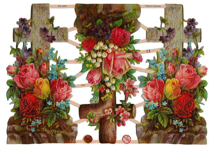 Floral Crosses EF Scraps